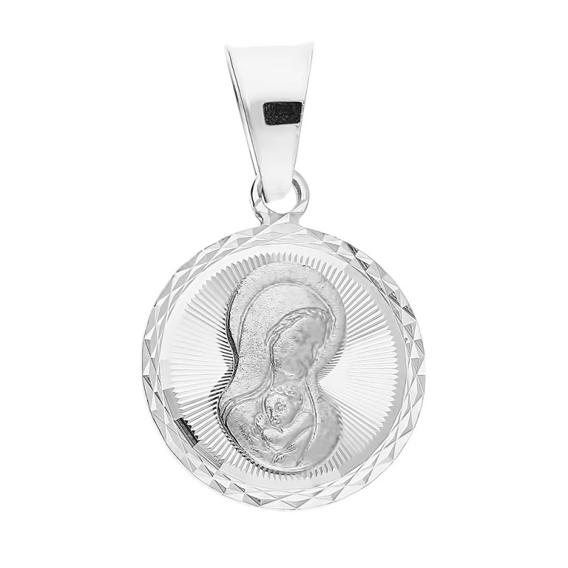 Srebrny Medalik Matka Boska z Dzieciątkiem pr. 925 - JubilerSezam.pl ...
