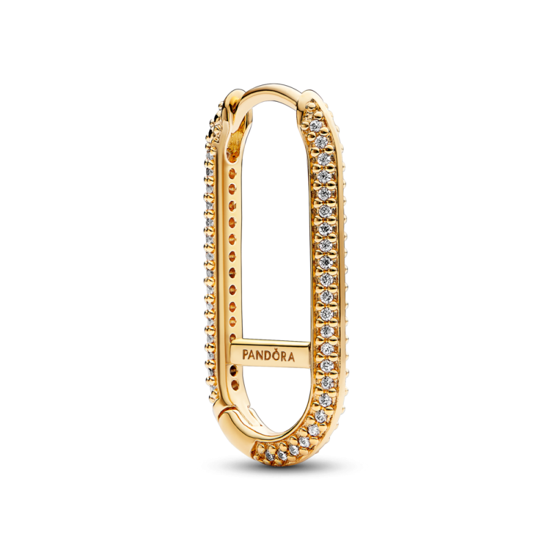 Kolczyk Pandora ME Długie ogniwo pavé 262796C01 - Sklep jubilerski Sezam