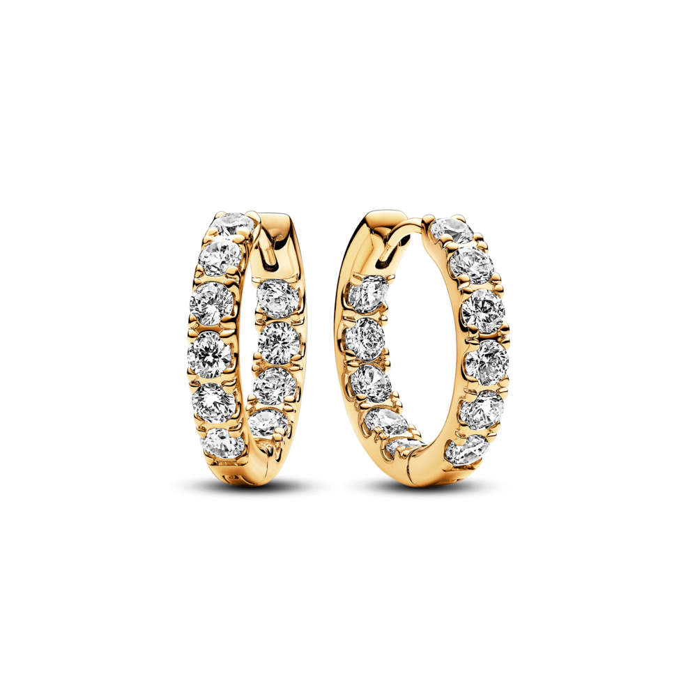 Lśniące kolczyki koła Pandora z symbolem wieczności 263002C01 - Sklep ...