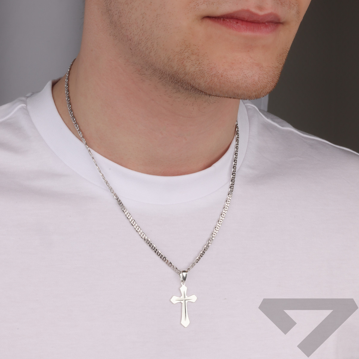 Krzyżyk srebrny gładki z ramionami w szpic MV GKD022 próba 925 - Sklep ...