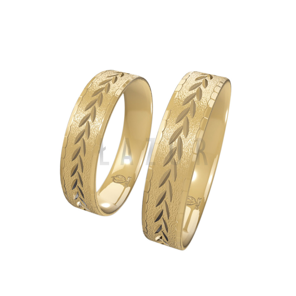 Obrączki Ślubne LA L05 próba 585 - Sklep jubilerski Sezam