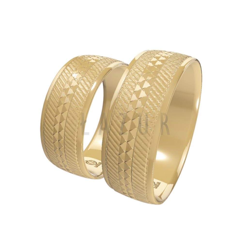 Obrączki Ślubne LA N05 próba 585 - Sklep jubilerski Sezam